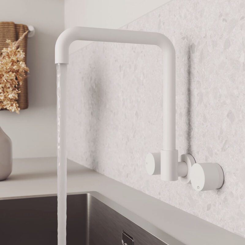 Bria Squareline Wall Tapware Set | 7 Colours