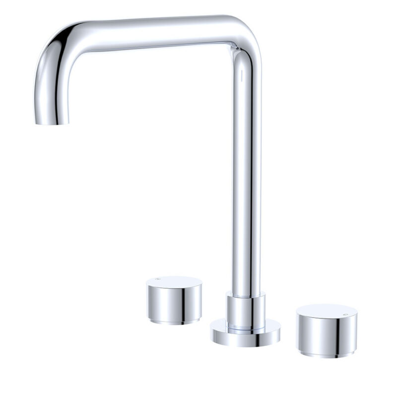 Bria Squareline Hob Tapware Set | 7 Colours